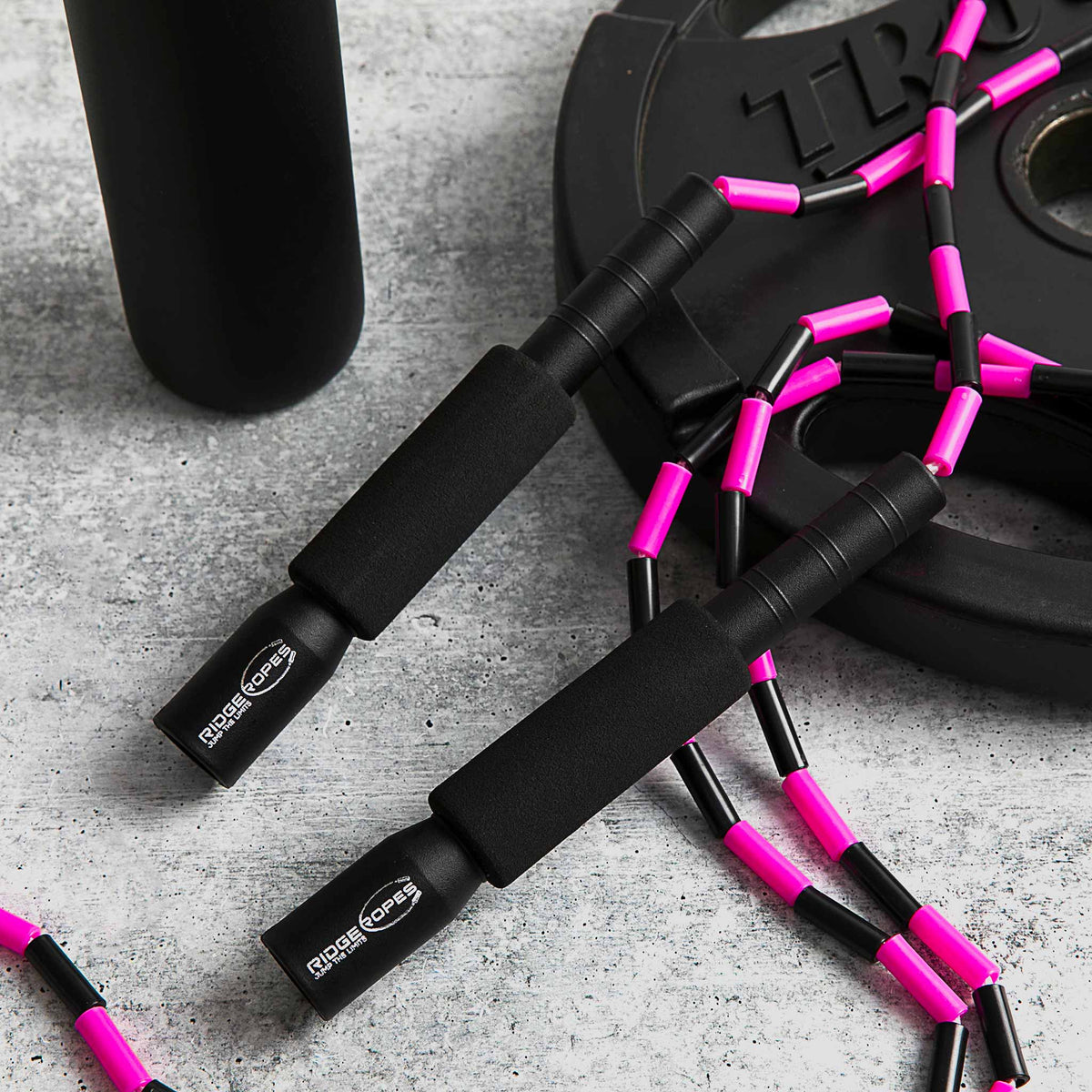 IMPACT BEADED FREESTYLE ROPE - PINK/BLACK – Ridge Ropes